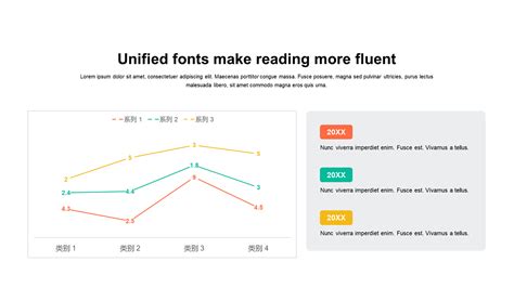 扁平ppt折线图 Islide