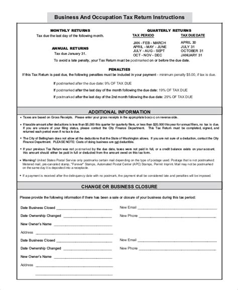 Free 9 Sample Business Forms In Pdf Ms Word