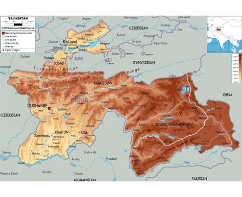 Maps Of Tajikistan Collection Of Maps Of Tajikistan Asia Mapsland