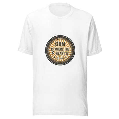 Ohm Is Where The Heart Is T Shirt Funny Electrician T Lineman Tee