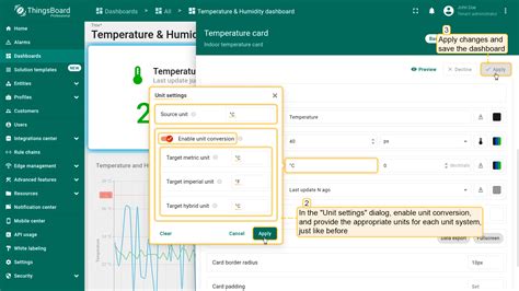 Unit Conversion Thingsboard Professional Edition