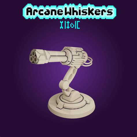 3d Printable Machine Gun Sentry Turret By Arcane Whiskers
