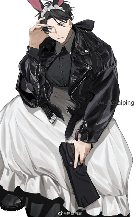 刑事课三系茶水房 是征集出来的皮夹克兔耳女仆大岛酱元素拉满 做了新的尝试喜欢的话请 花瓣网