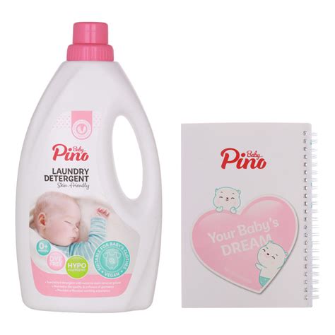 قیمت و خرید مایع لباسشویی کودک پینو بیبی مدل Laundry Detergent وزن 2000 گرم به همراه دفتر نقاشی