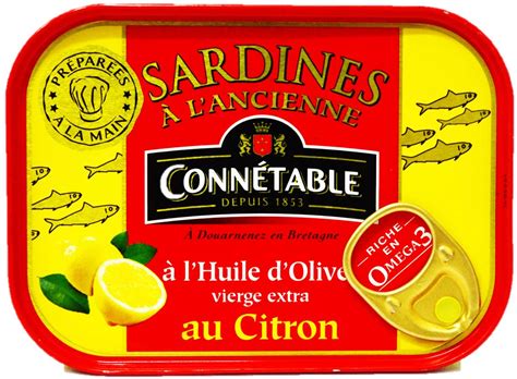 Buy Connétable Sardines In Extra Virgin Olive Oil With Lemon 140g | Le ...