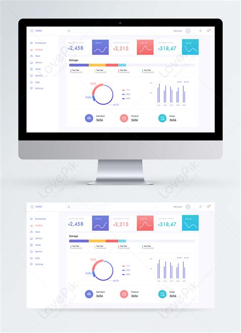 간단한 데이터 백엔드 사용자 패널 인터페이스 이미지 사진 465065579 무료 다운로드