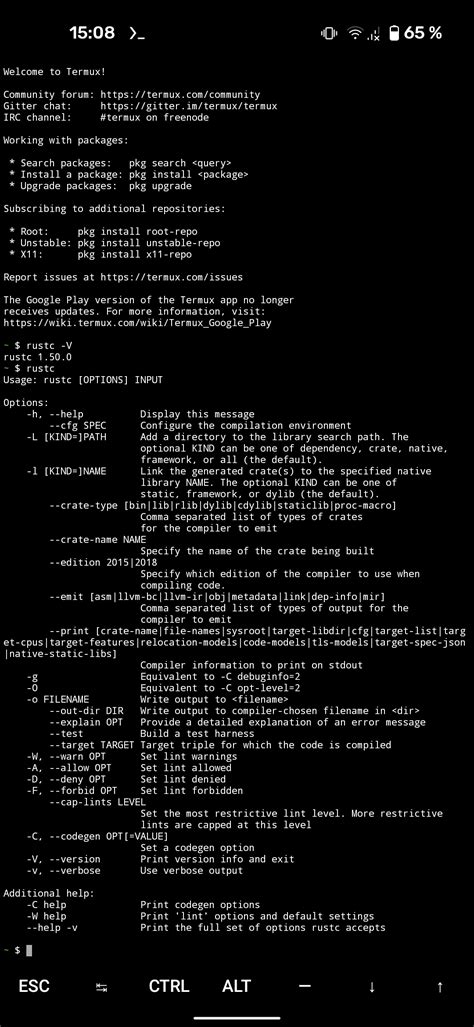 Cargo Error No Override And No Default Toolchain Set · Issue 6088 · Termuxtermux Packages