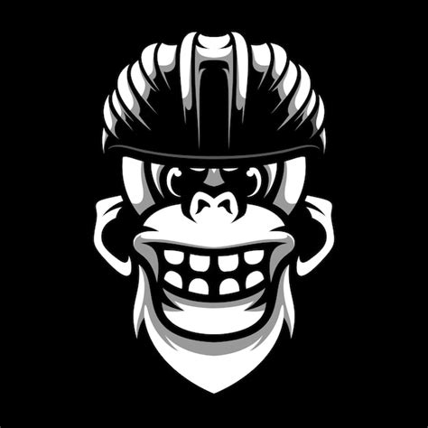 Premium Vector Yeti Bicycle Helmet Mascot Logo Design