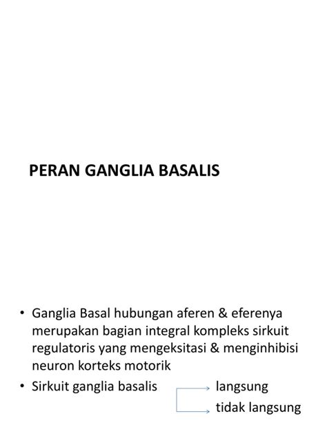 Peran Ganglia Basalis Pdf