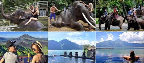 Bali Bathing Elephant Kintamani Batur Hot Spring Tour