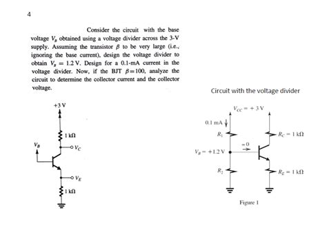 solved 4 consider the circuit with the base voltage v