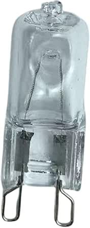 Aufwh 20pcs Super Bright G9 Halogen Bulb 220v 20w 25w 40w 50w 60w Clear