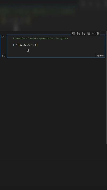 Python Walrus Operator Python Shots Shorts Pythonprogramming Pythonforbeginners Python3