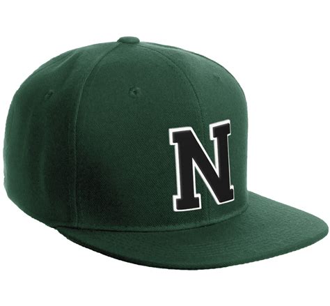 Daxton Classic Snapback Hat Custom A To Z Initial Varsity Letters Dark