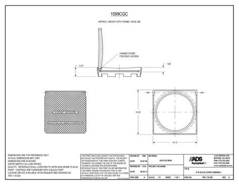 15 Solid Cover Assembly Nyloplast Detail