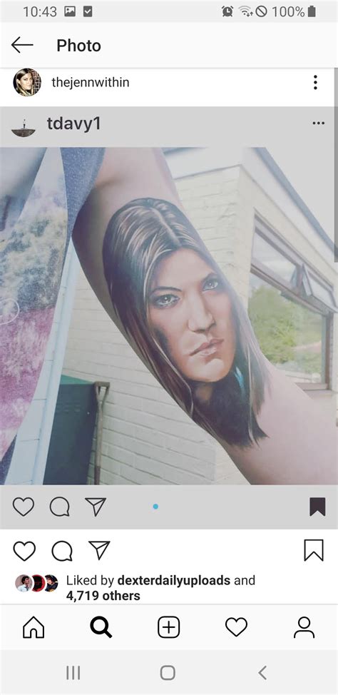 Jennifer Carpenter Shared My Tattoo Of Her On Her Instagram 😍 Tattoo