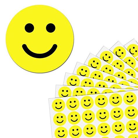 600 Pack 1 Smiling Happy Smile Face Stickers Option For Week 4