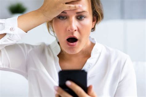 Lost In A Failed Email Scam A Mistaken Message Stock Image Image Of Error Woman 298328671
