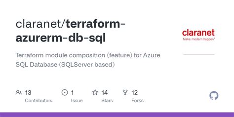 Github Claranetterraform Azurerm Db Sql Terraform Module