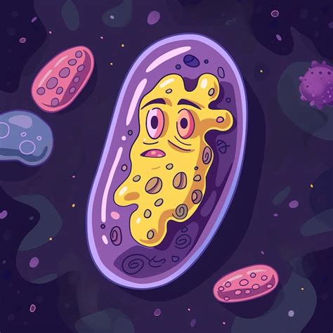 Premium Photo A Cartoon Drawing Of A Yellow Alien With A Face Drawn On It