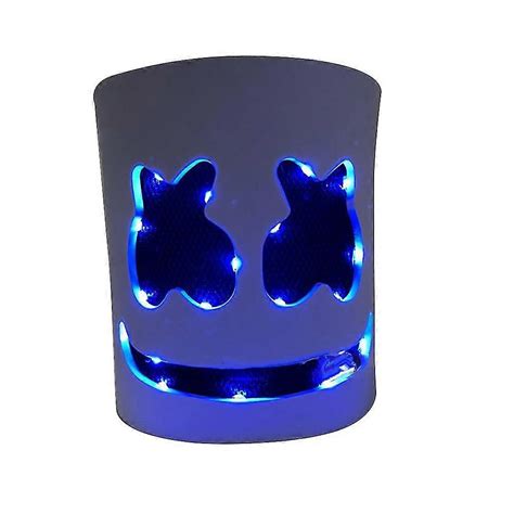 Marshmello Led Mask Dj Cosplay Helmet Marshmello Costume Mask Light Up