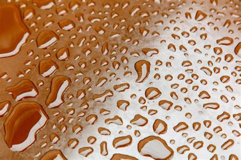 A Surface With Many Small Drops Of Water On It Stock Image Image Of