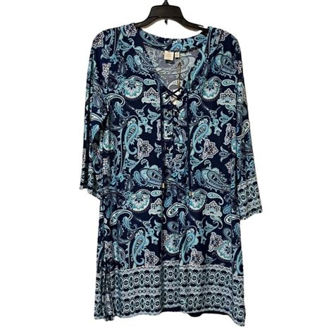Saint Tropez West Dresses Nwt Saint Tropez West Blue Paisley Dress