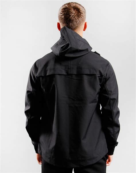 Ma Strum Softshell Hooded Jacket Jet Black Terraces Menswear