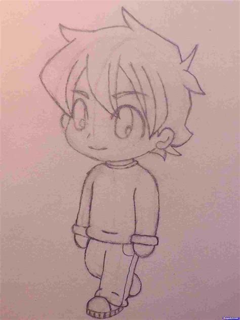 Easy Anime Boy Drawing At Explore Collection Of