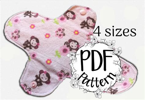 Reusable Sanitary Pad Pattern Pdf Digital Download Panty Etsy Australia