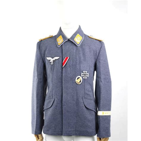 Luftwaffe Hauptmann Fliegerbluse Feldgrau Militaria