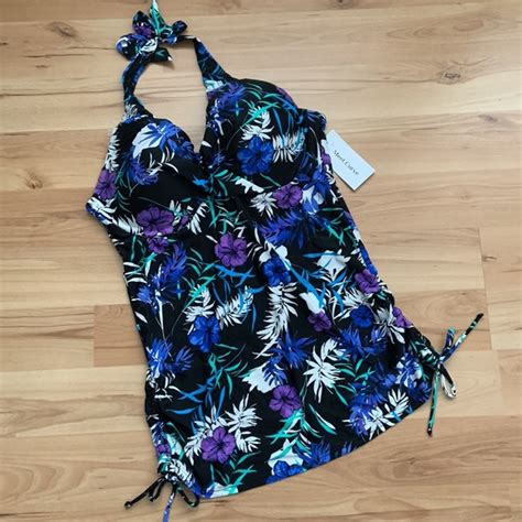 Meetcurve Swim Meetcurve Halter Top Tankini Xl Nwt Poshmark