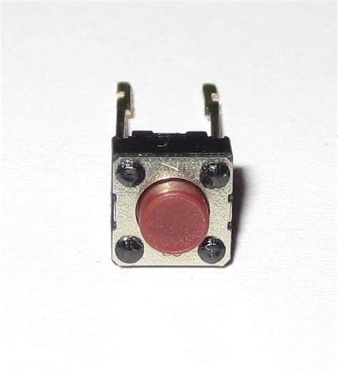 10 X Momentary N O Red Push Button Mini Pc Board Mount Spst Switch 15v 20ma Ebay