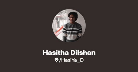 Hasitha Dilshan Instagram Facebook Tiktok Linktree