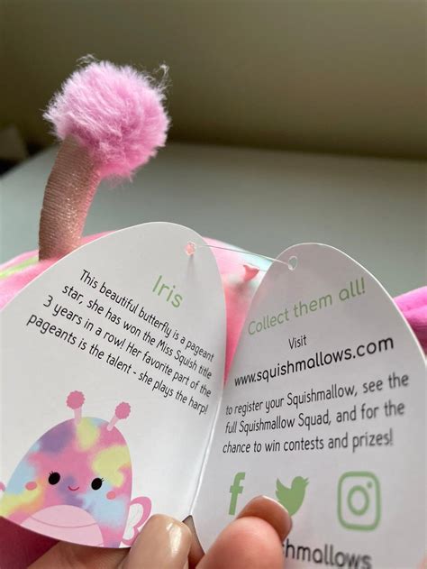 Squishmallow Iris The Firefly Kellytoy New Mercari