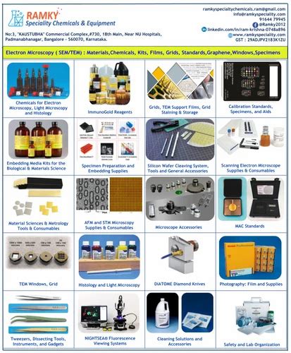 Electron Microscopy Reagents Media Films Kits Consumables At ₹ 2000