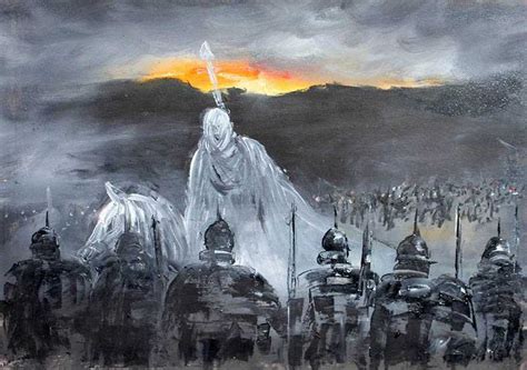 Siege Of Gondor Print Lotr Print Canvas Lotr Art Galerifoton