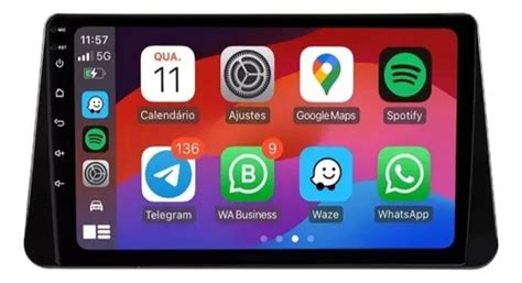 Multimídia Car Play Nissan Kicks Wi Figpswaze9 Polegadas Parcelamento Sem Juros