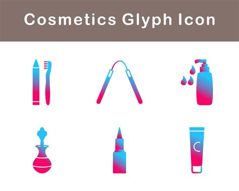 Cosmetics Vector Icon Set 20644928 Vector Art At Vecteezy