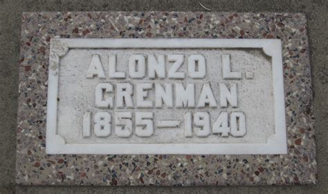 Alonzo Lawrence Grenman 1855 1940 Find A Grave Memorial