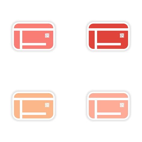 Assembly Realistic Sticker Design On Paper Vector Eps Ai Uidownload