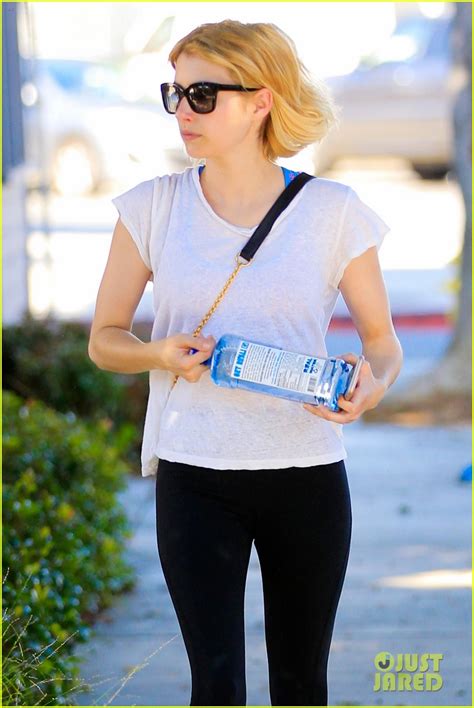 Emma Roberts Heads To Workout After John Stamos Joins Scream Queens Photo 3685378 Emma