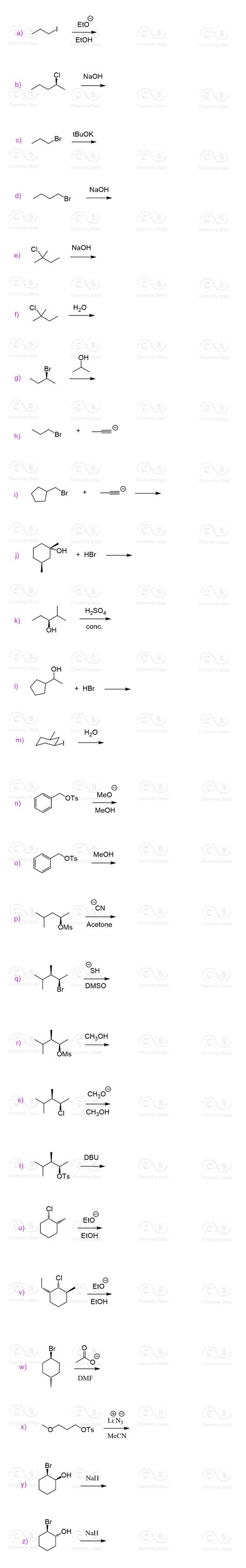 Organic Chemistry Practice Problems Chemistry Steps
