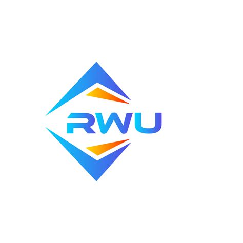 Rwu Abstract Technology Logo Design On White Background Rwu Creative