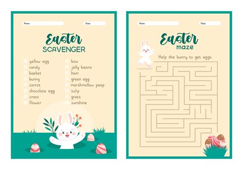 Free Printable Easter Activity Sheets