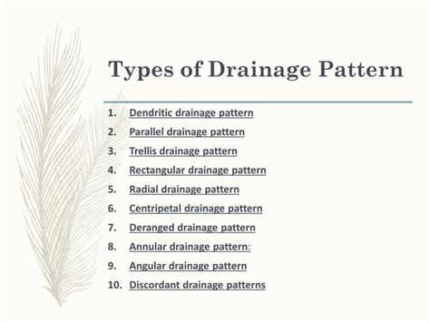 Types Drainage Pattern Presentation Pdf