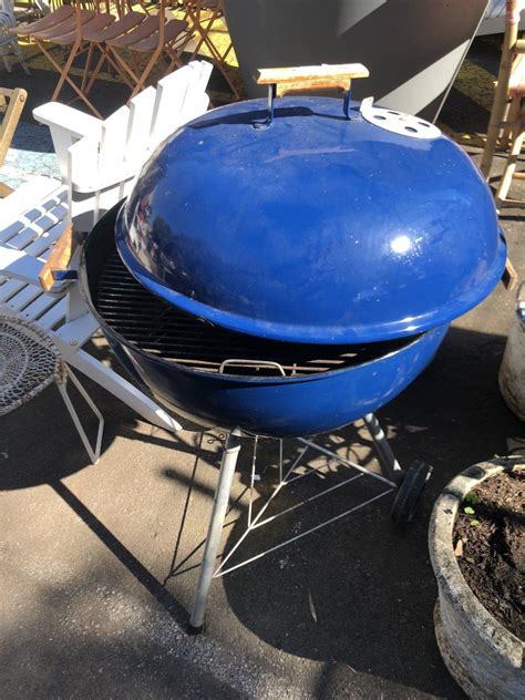 Lot Webber Bbq In Rare Cobalt Blue