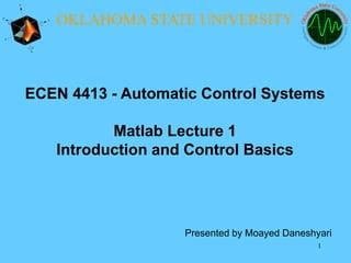 4413-lecture-09 Introduction Matlab lecture .ppt