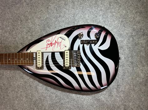 Ted Nugent Zebra Guitar