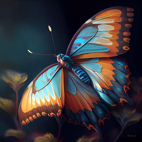 Premium Photo Illustration Of Batterfly